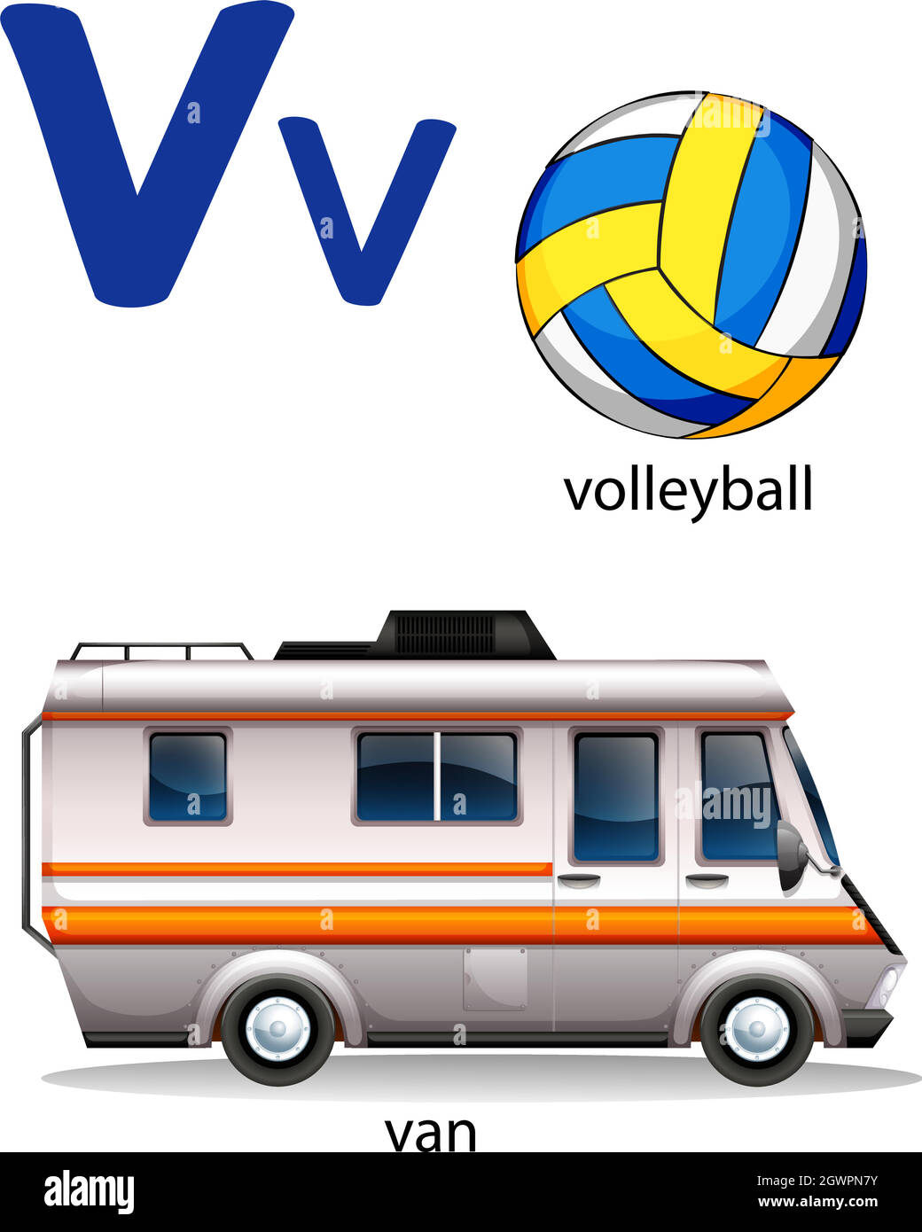 Van alphabet hi-res stock photography and images - Alamy