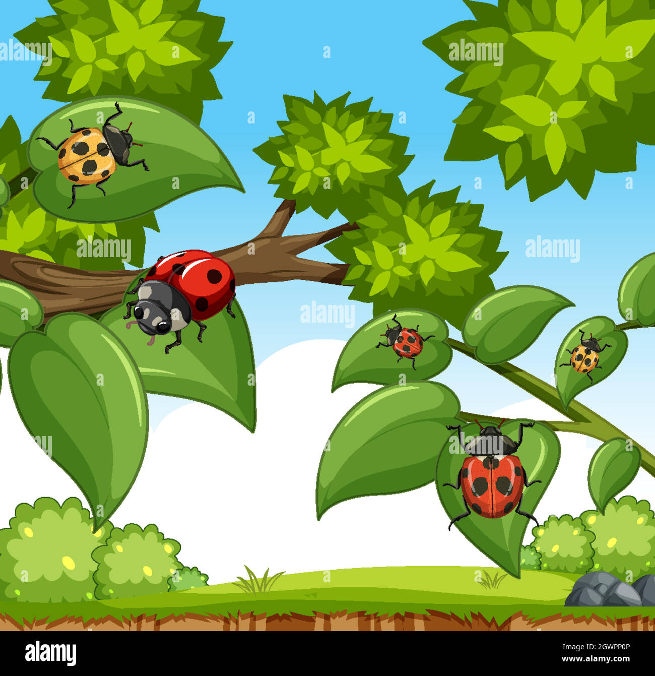 Garden alive Stock Vector Images - Alamy