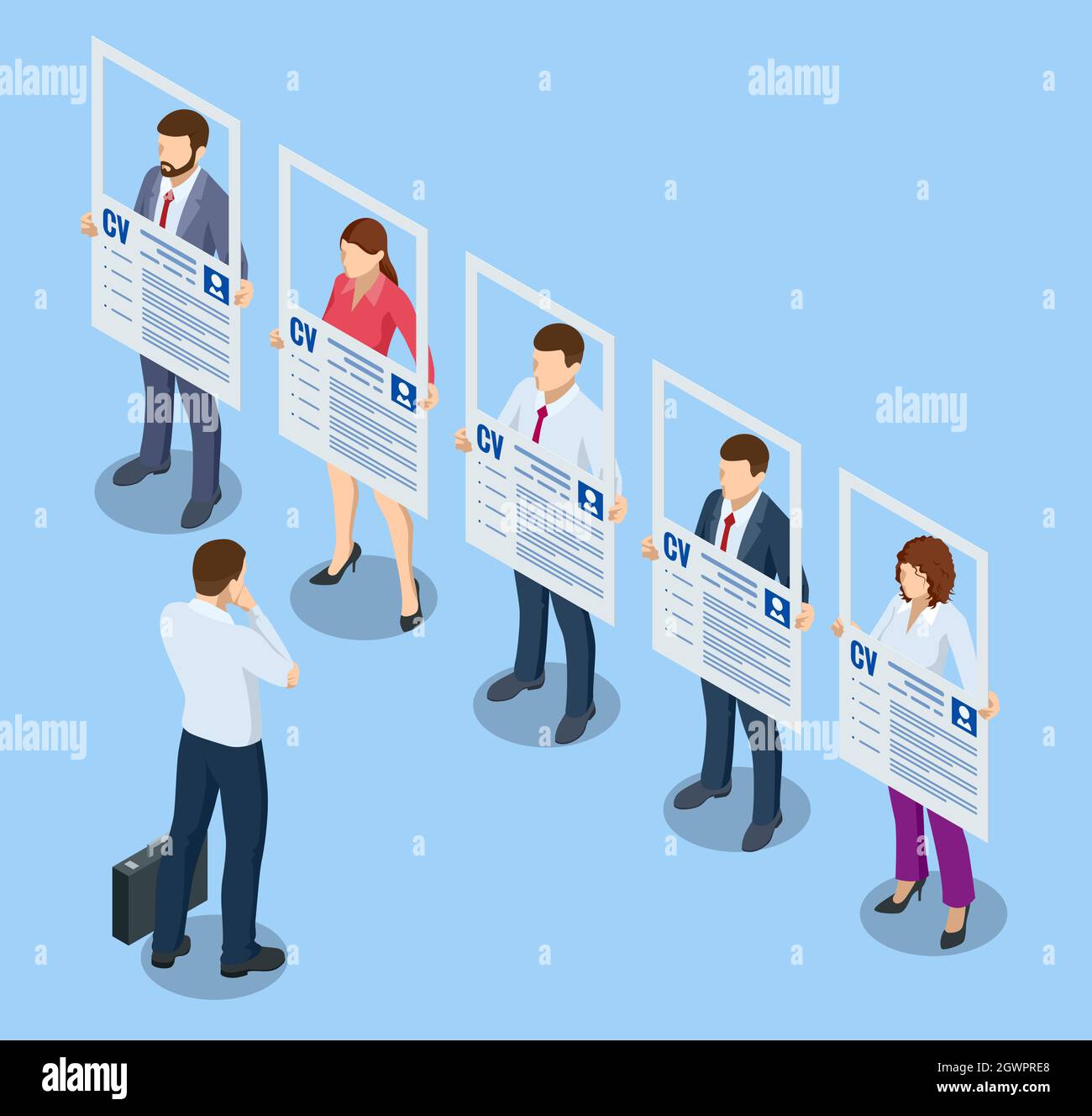 Candidate job seeking Stock Vector Images - Alamy