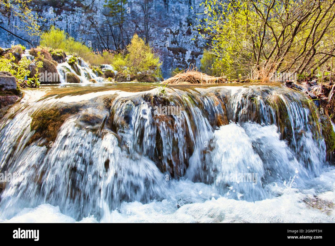 A cascade in the Plitvice Lakes National Park, Croatia Stock Photo - Alamy