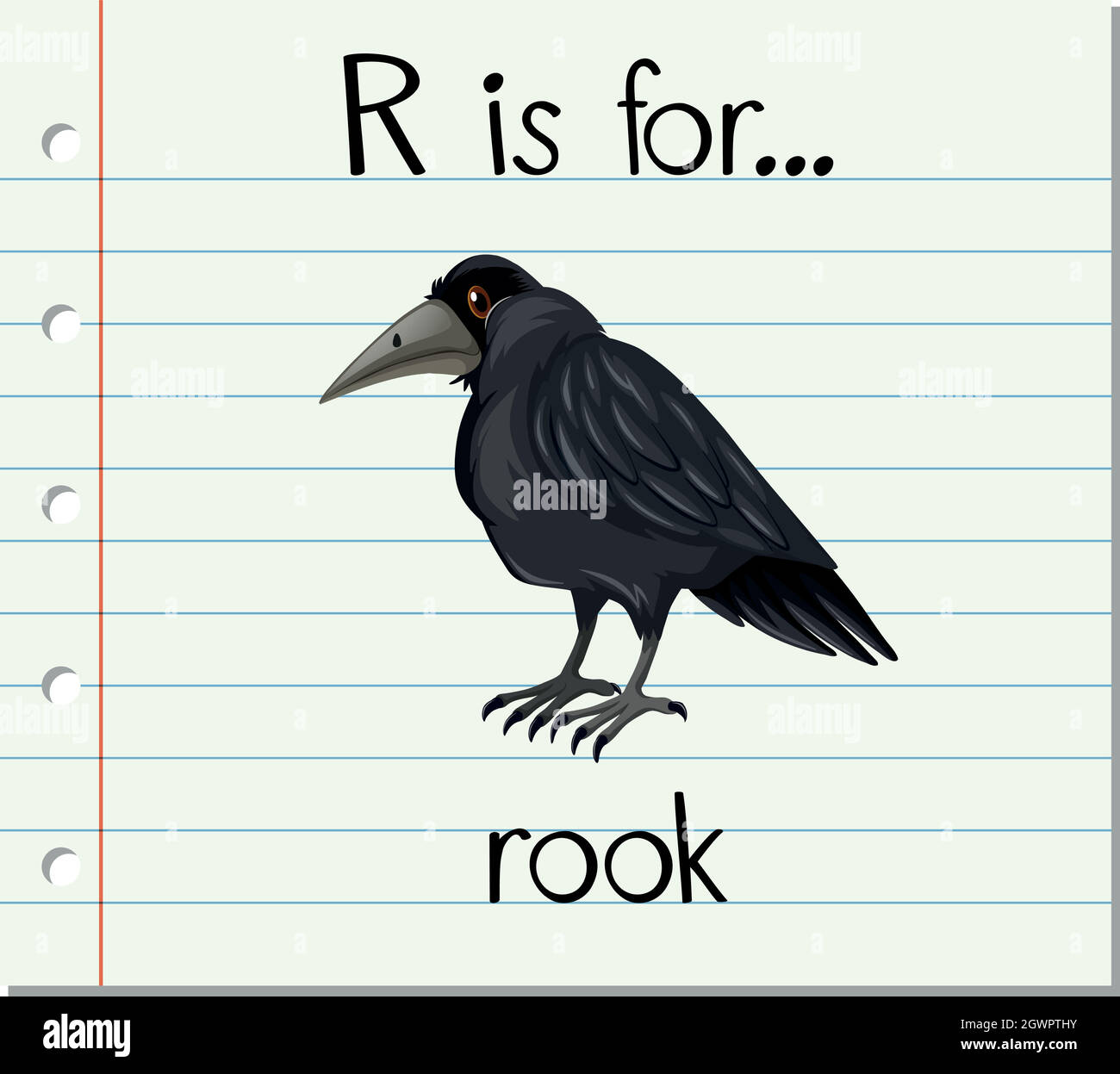 Flashcard letter R is for rook Stock Vector Image & Art - Alamy