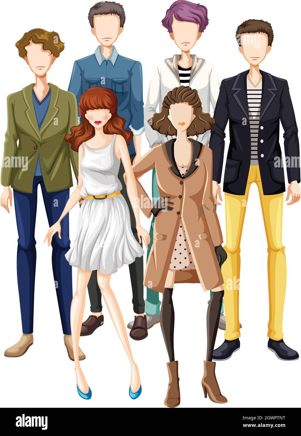 Female clothes Stock Vector Images - Alamy