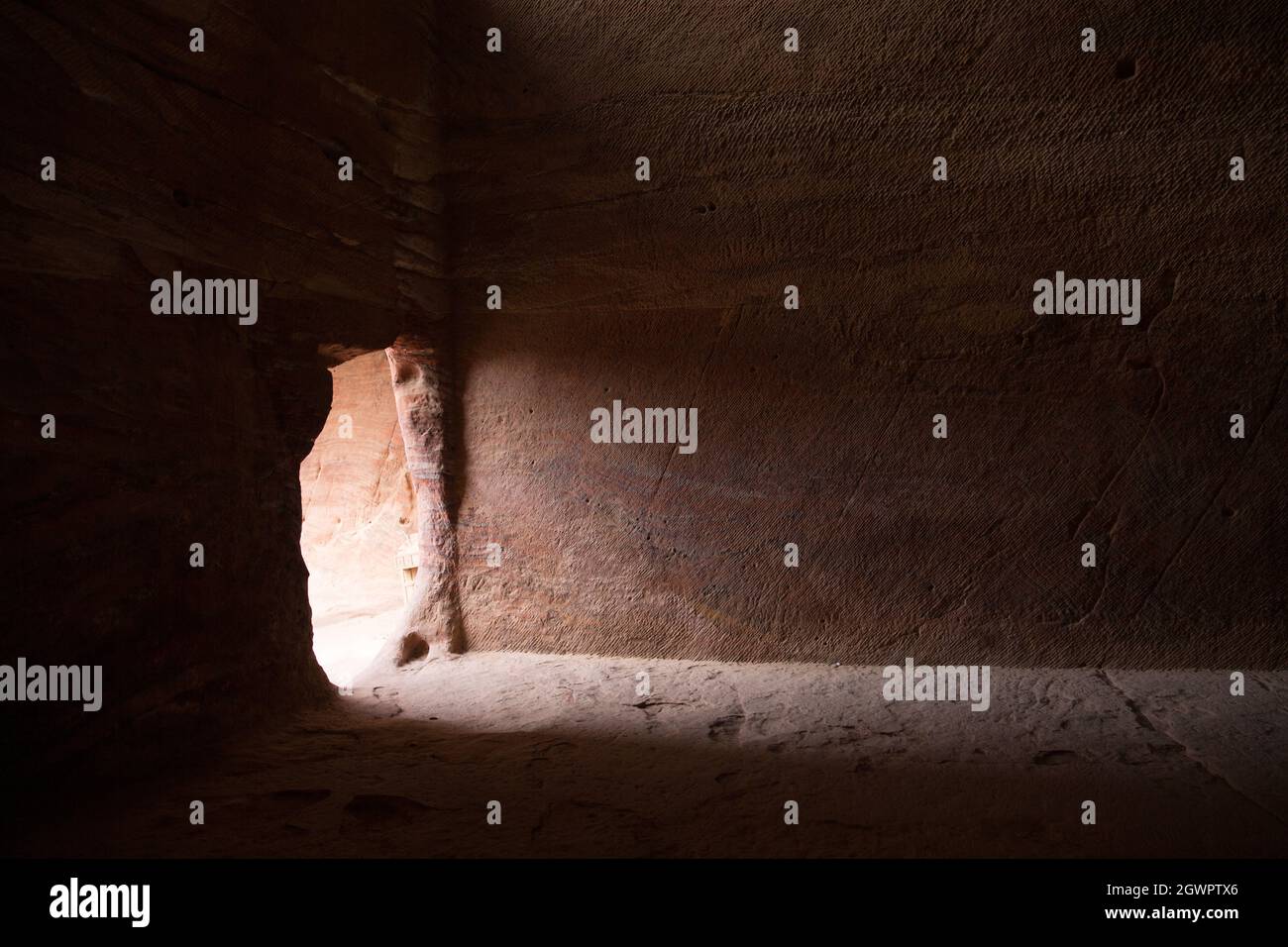 Interior Of Empty Cave Stock Photo - Alamy