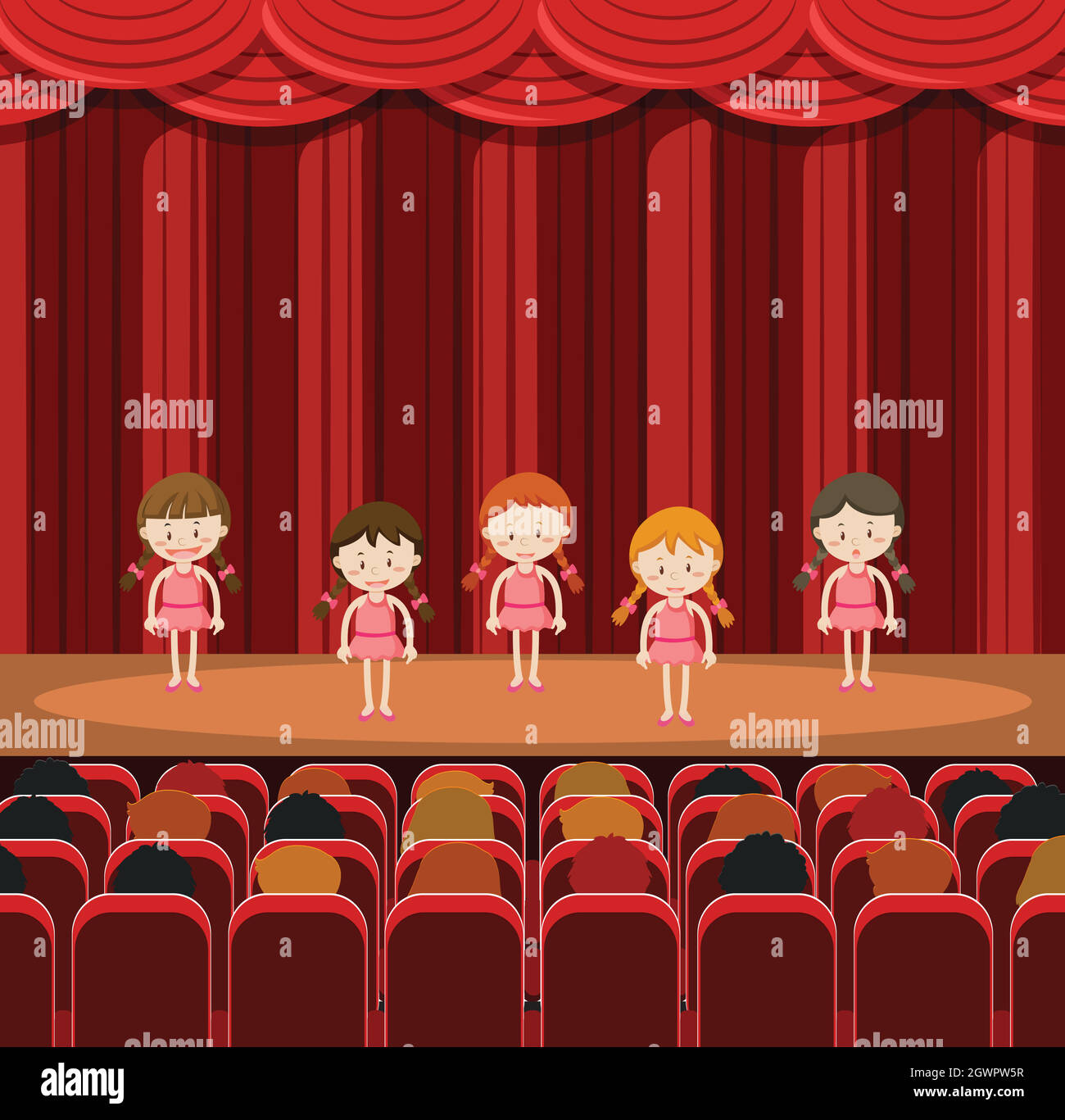 Costume girls group Stock Vector Images - Alamy