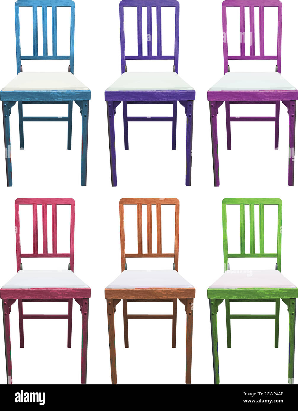 Set of chairs Stock Vector Image & Art - Alamy