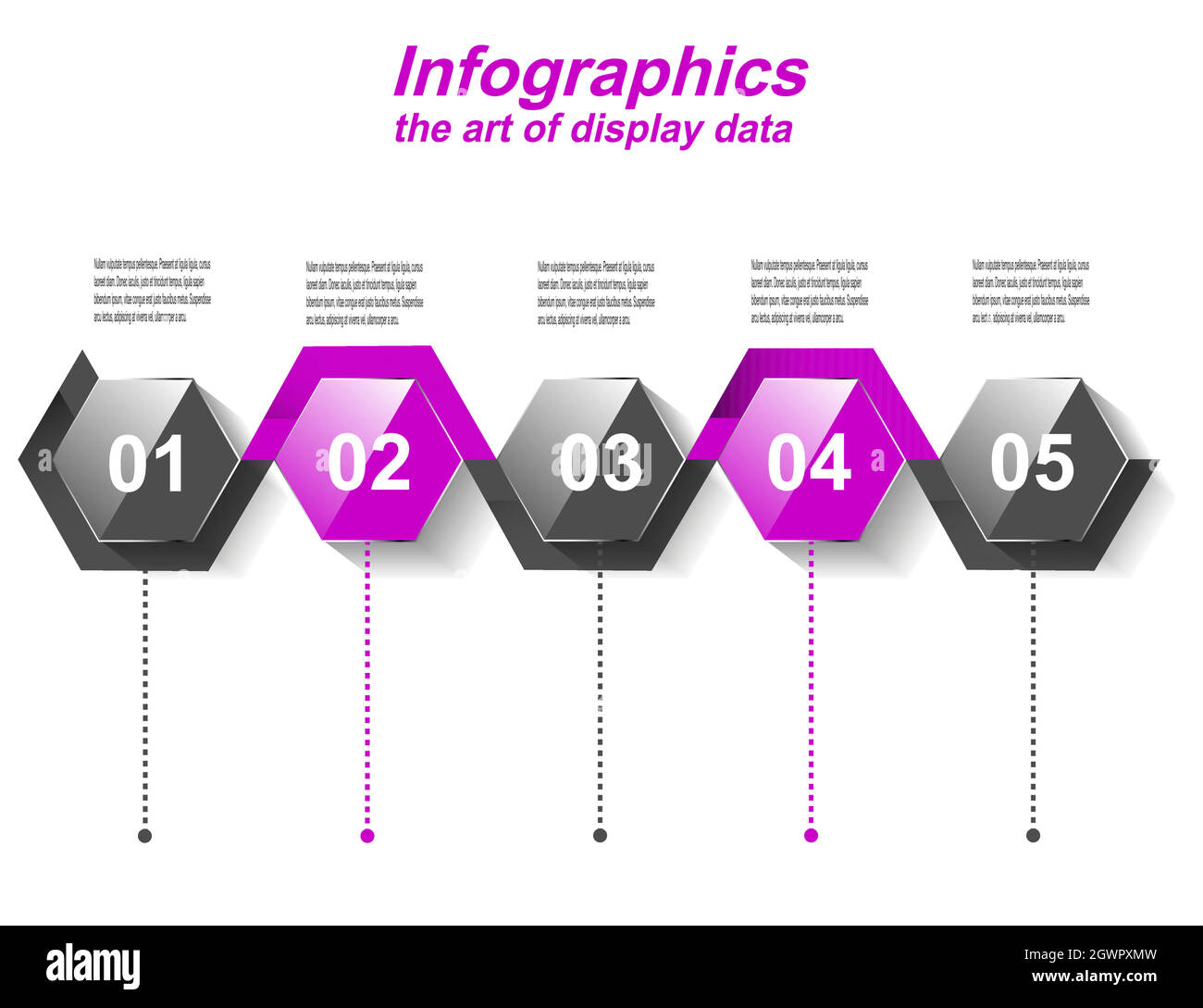 Infographic display template. Idea to display information, ranked and ...