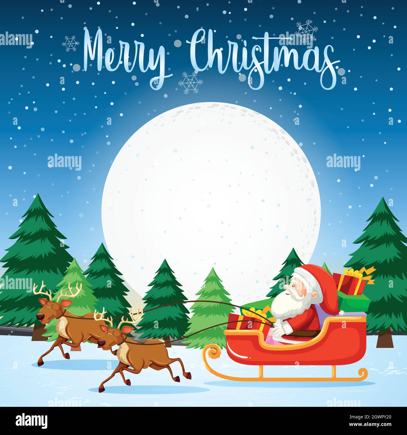 Santa sleigh hi-res stock photography and images - Alamy