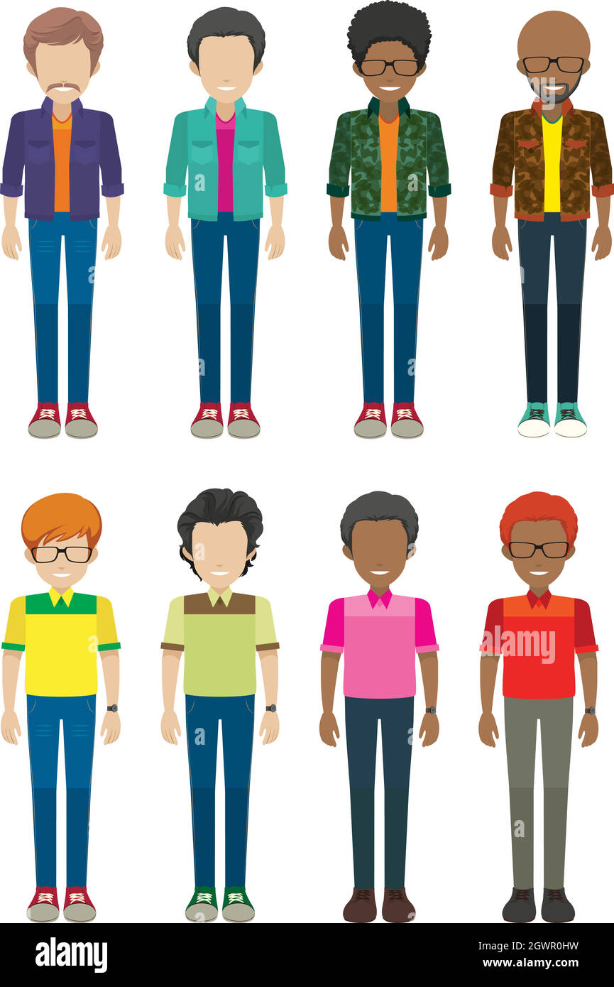 Men faceless cartoon hi-res stock photography and images - Alamy