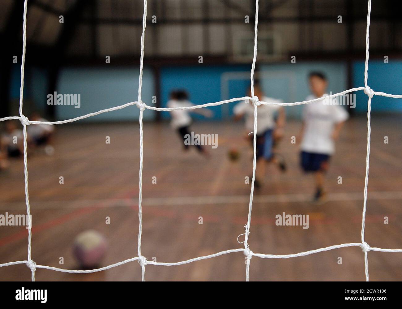 Children Playing Soccer On Field Stock Photo - Alamy