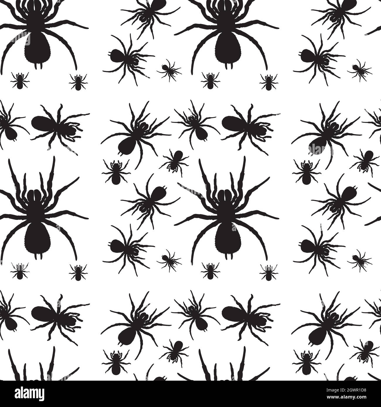 Spiders illustration hi-res stock photography and images - Alamy