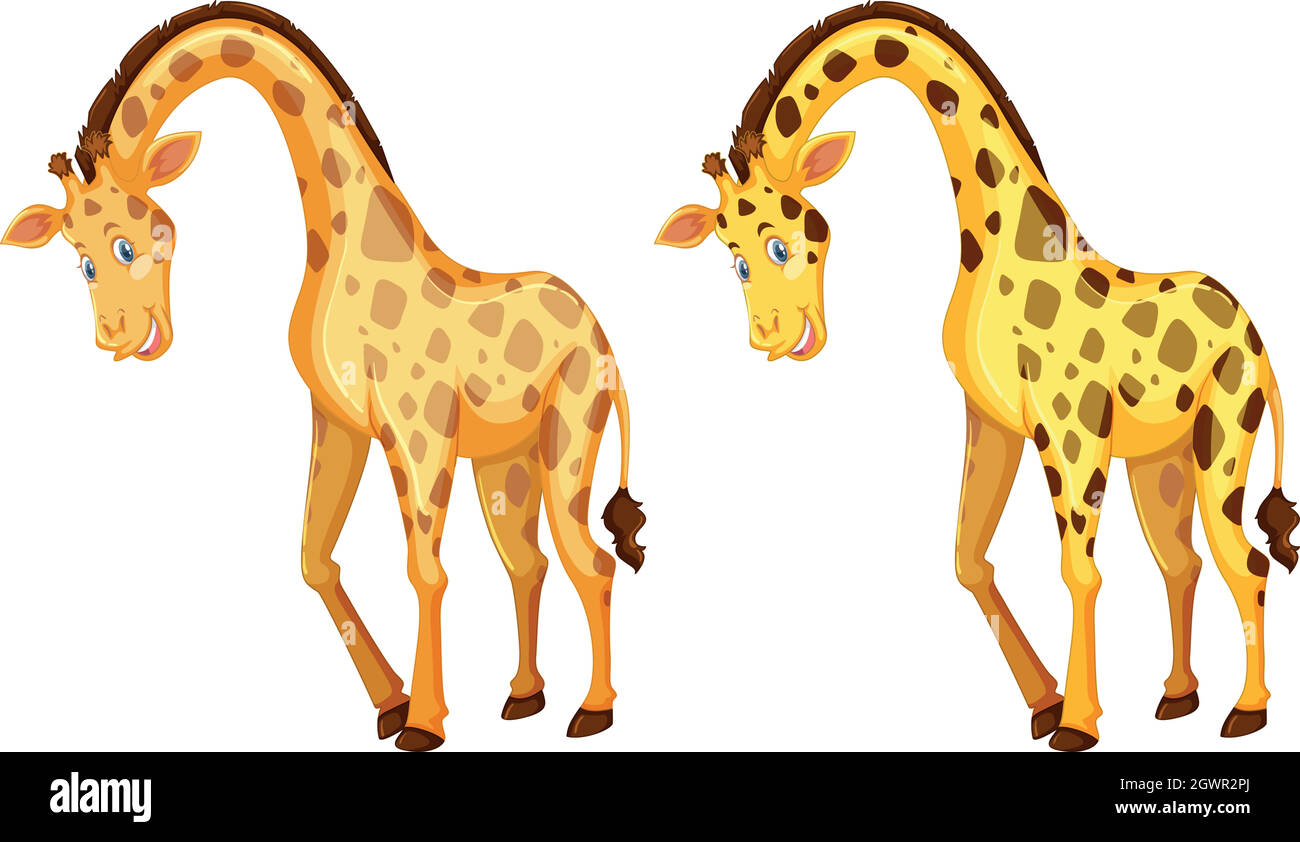 Cartoon giraffes art hi-res stock photography and images - Alamy