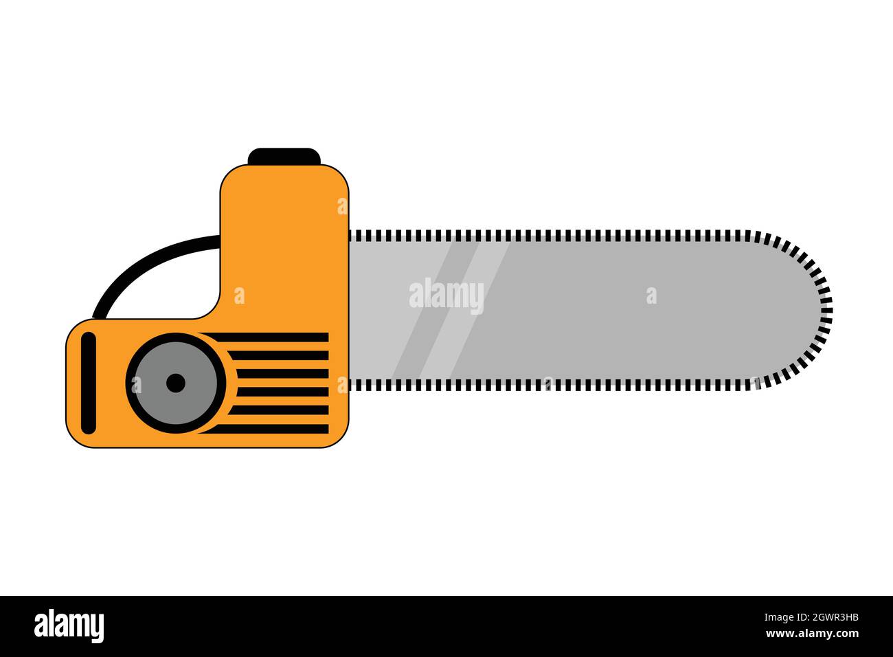 Chain saw - Flat design Stock Vector Image & Art - Alamy