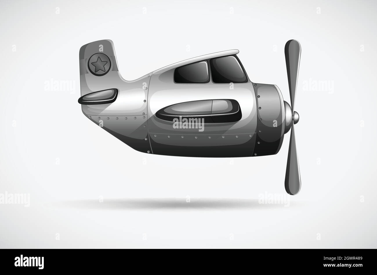 Grey aircraft Stock Vector Images - Alamy