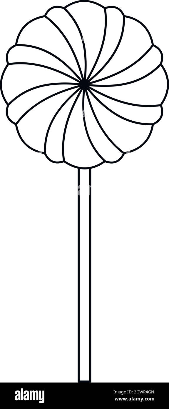 Round candy icon, outline style Stock Vector Image & Art - Alamy