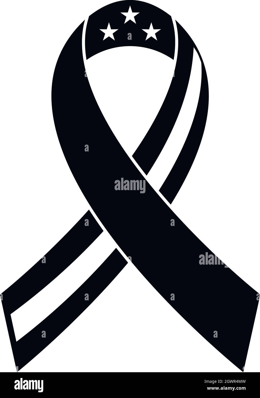 American ribbon icon , simple style Stock Vector Image & Art - Alamy