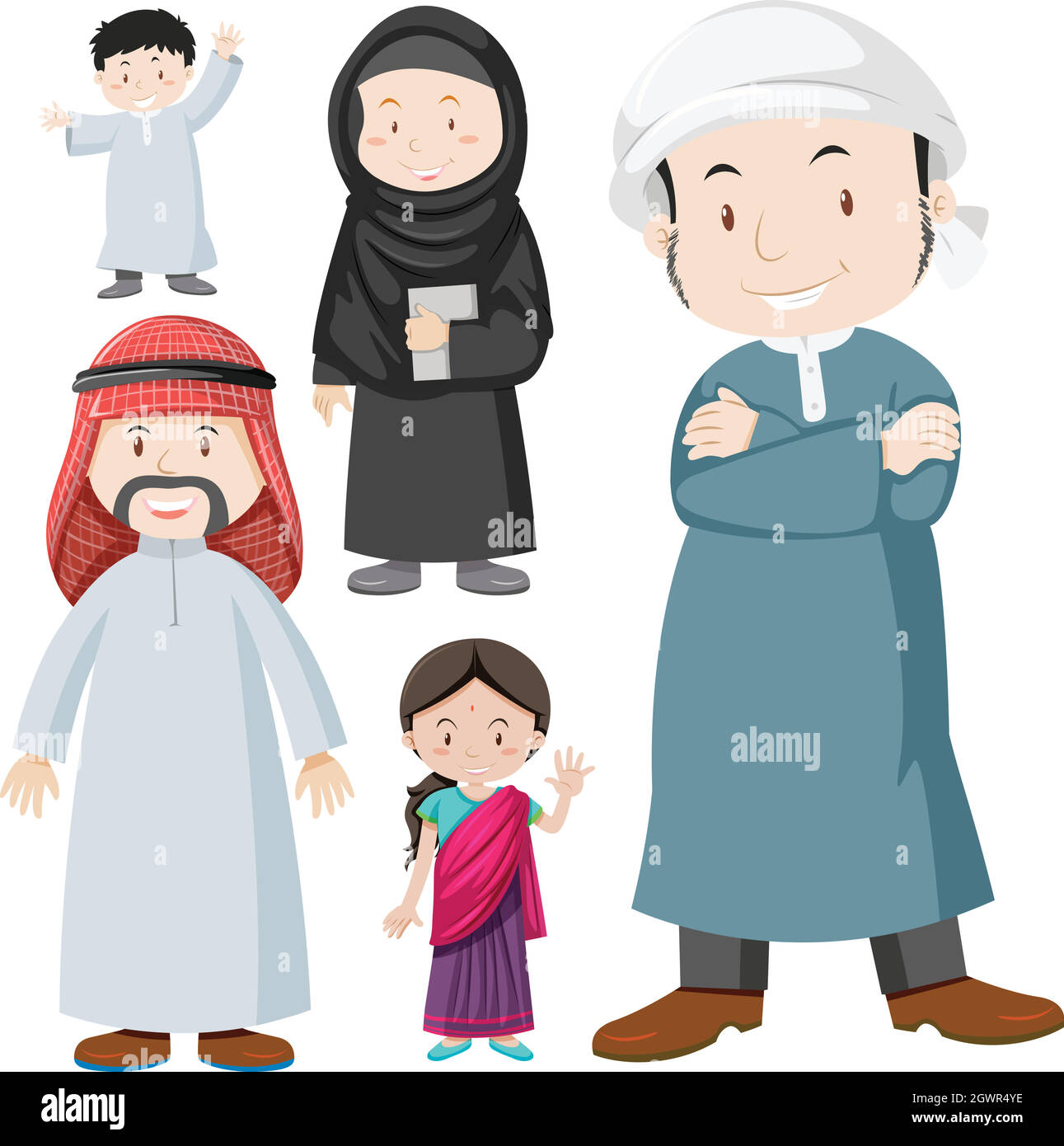 Traditional costume art Stock Vector Images - Alamy