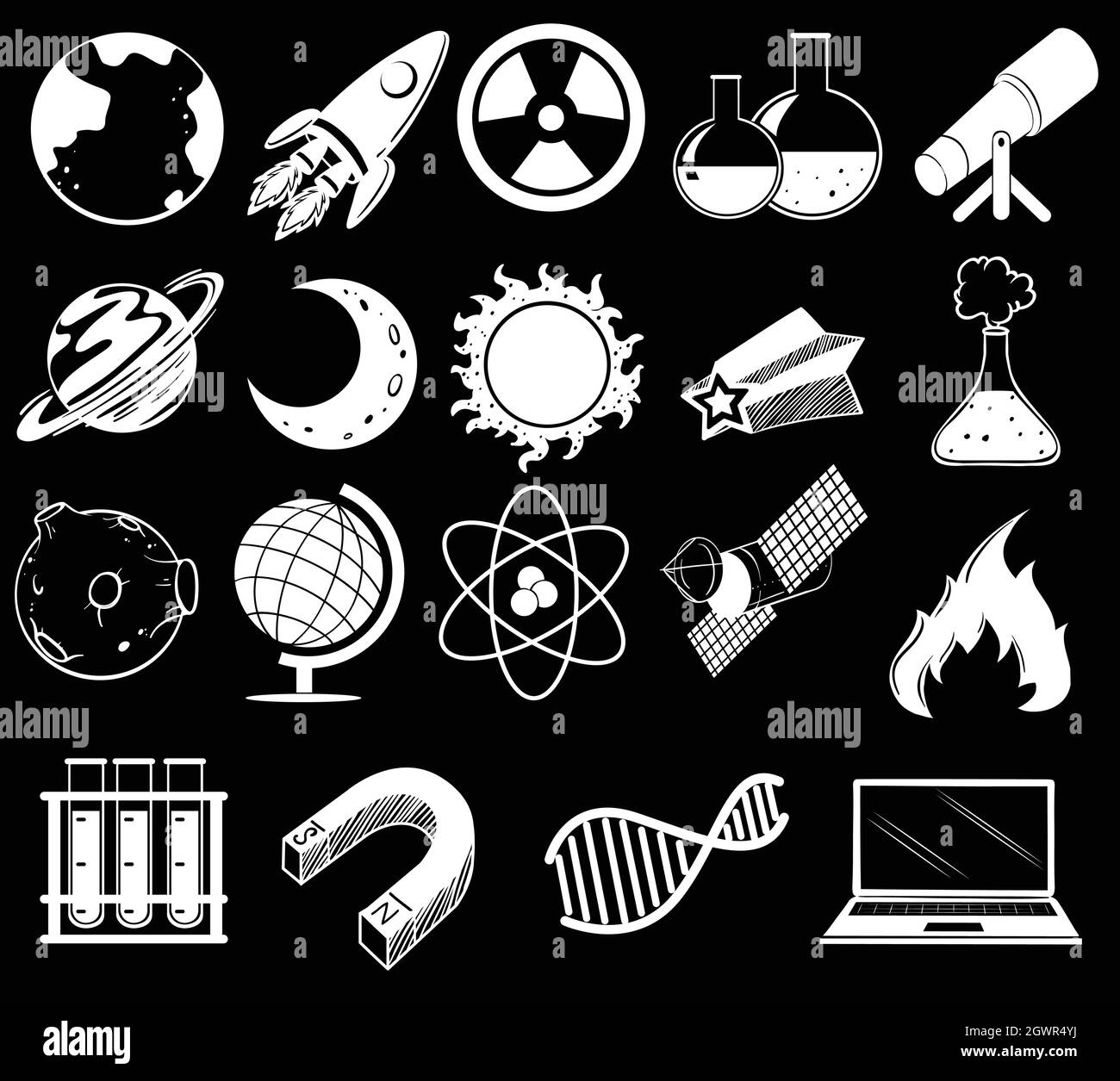 Beakers science Black and White Stock Photos & Images - Alamy