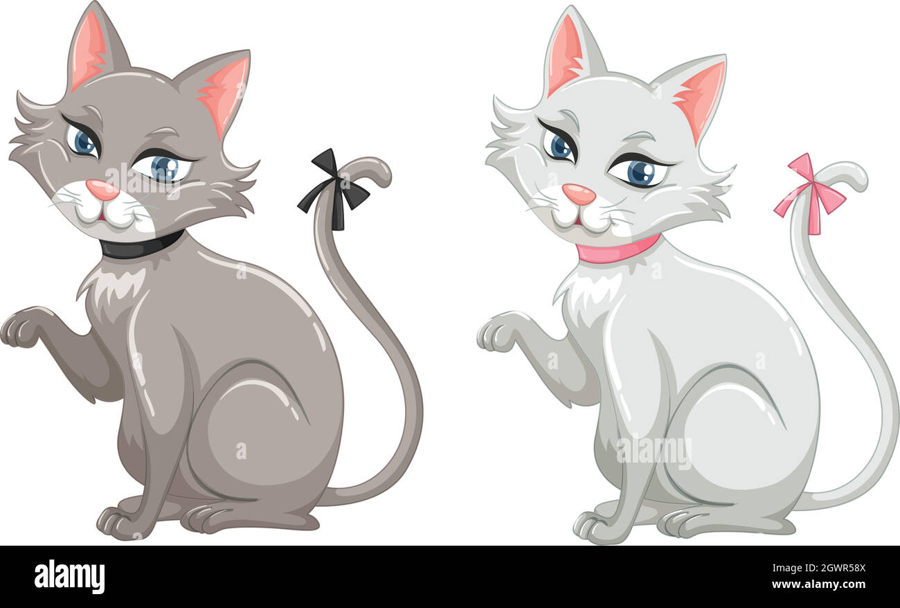 Background cat fur gray Stock Vector Images - Alamy
