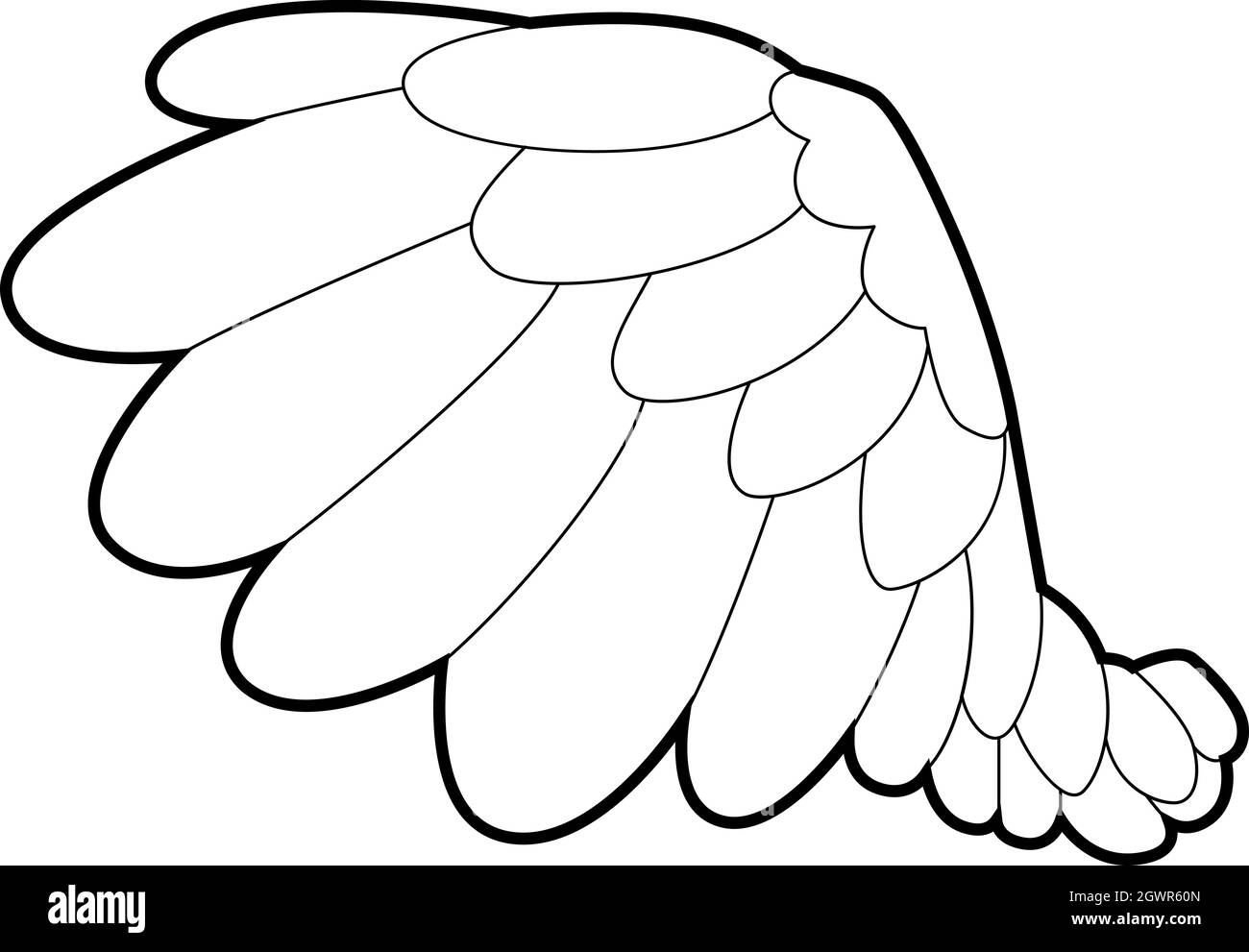 Big wing icon, outline style Stock Vector Image & Art - Alamy
