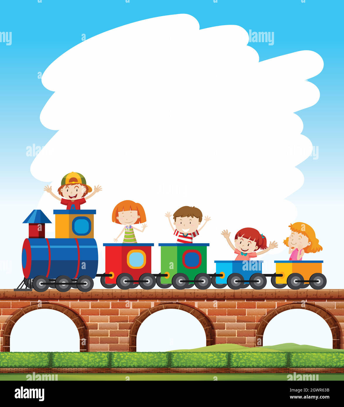 Passenger train clipart illustration hi-res stock photography and ...