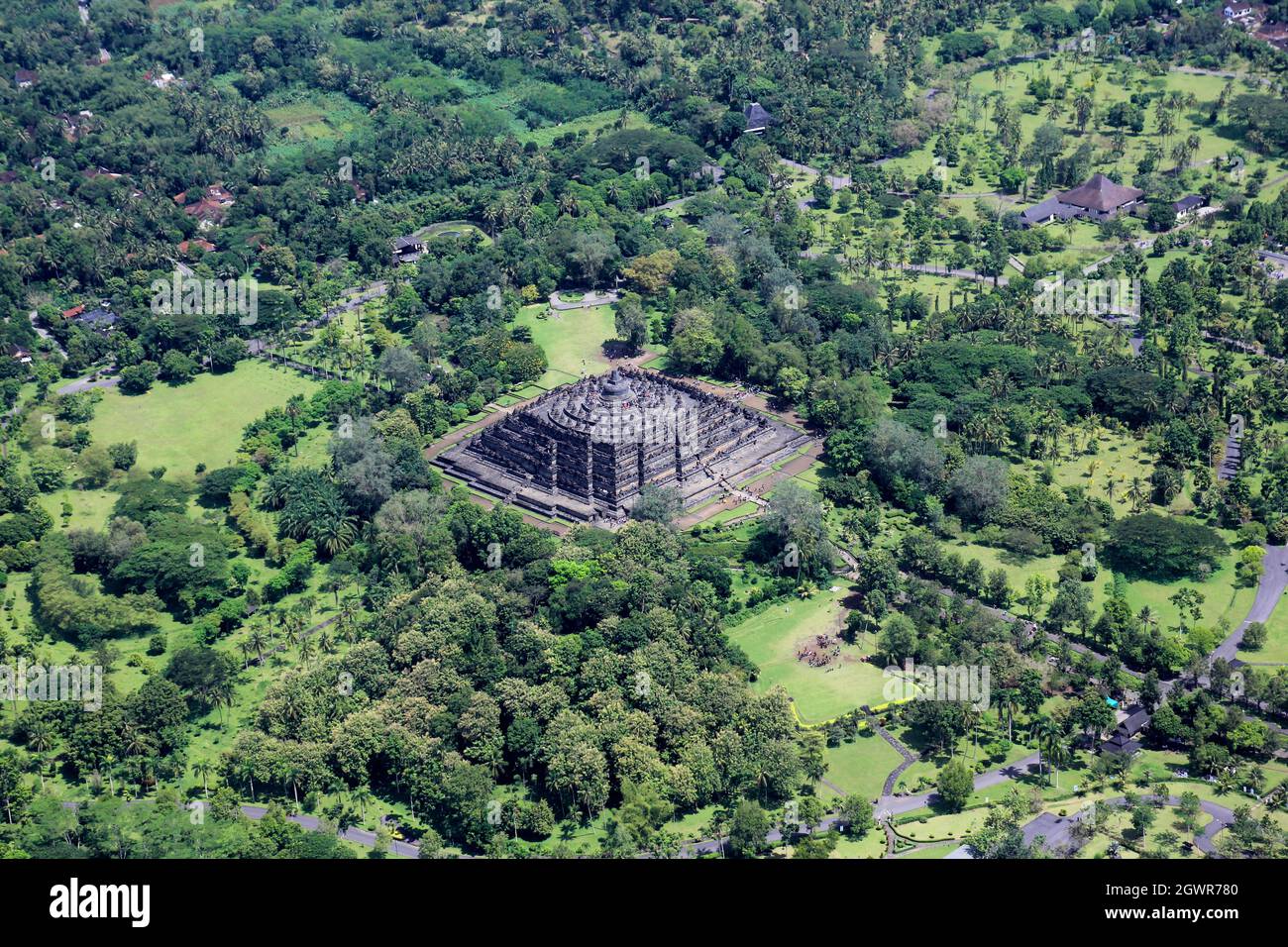 Borobudur indonesia aerial hi-res stock photography and images - Alamy