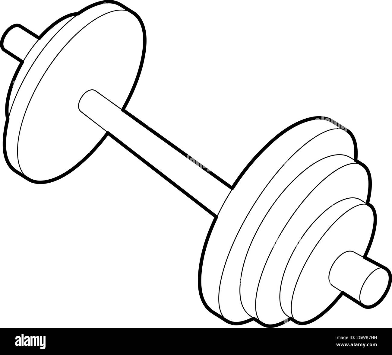 Barbell vector hi-res stock photography and images - Alamy