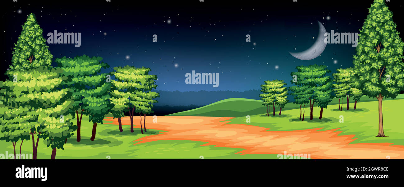 Dark road Stock Vector Images - Alamy