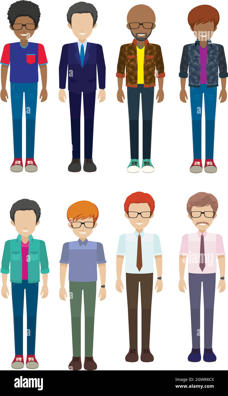 Men faceless cartoon hi-res stock photography and images - Alamy