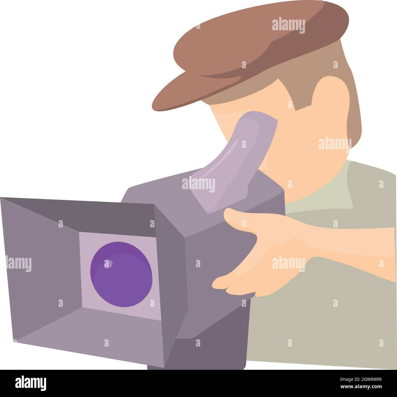 Director filming Stock Vector Images - Alamy