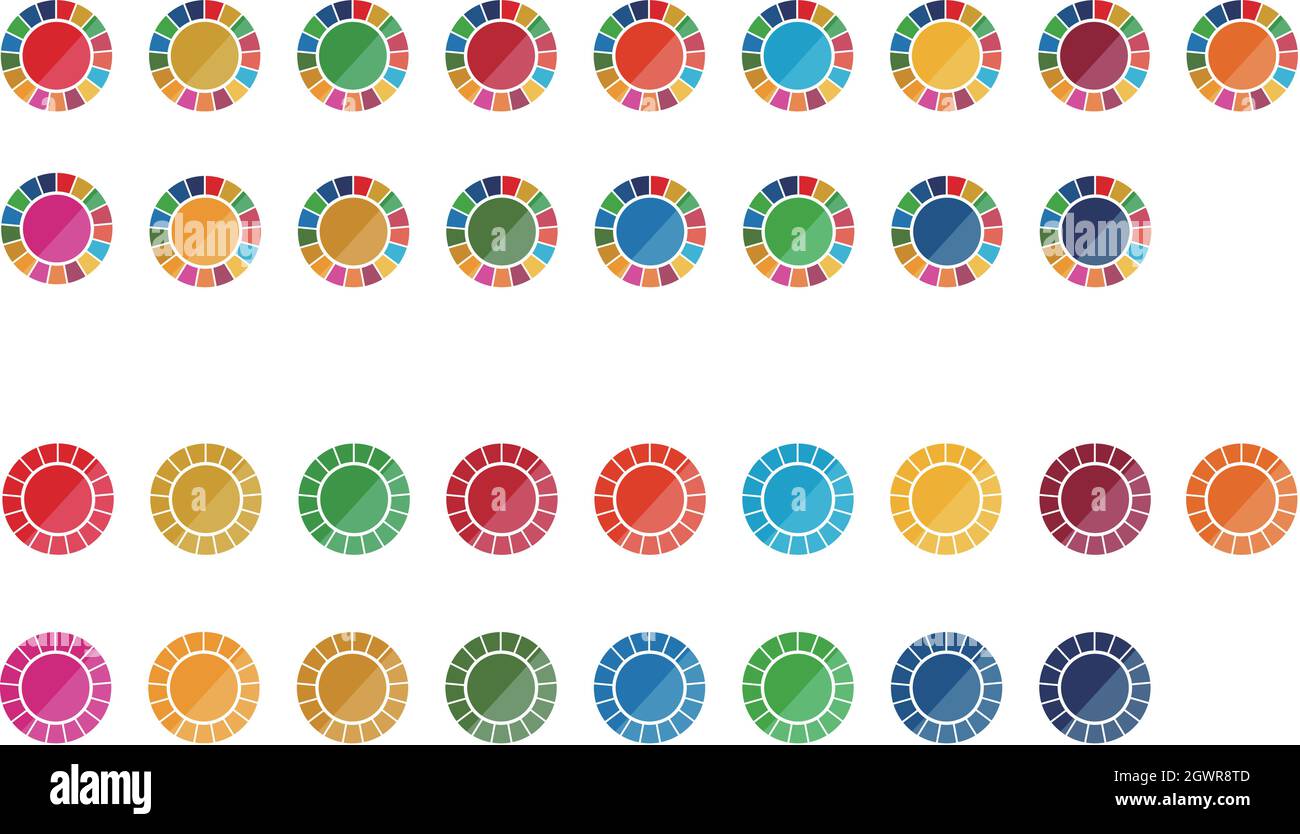 Symbol icons for a bright future inspired by Sustainable Development ...