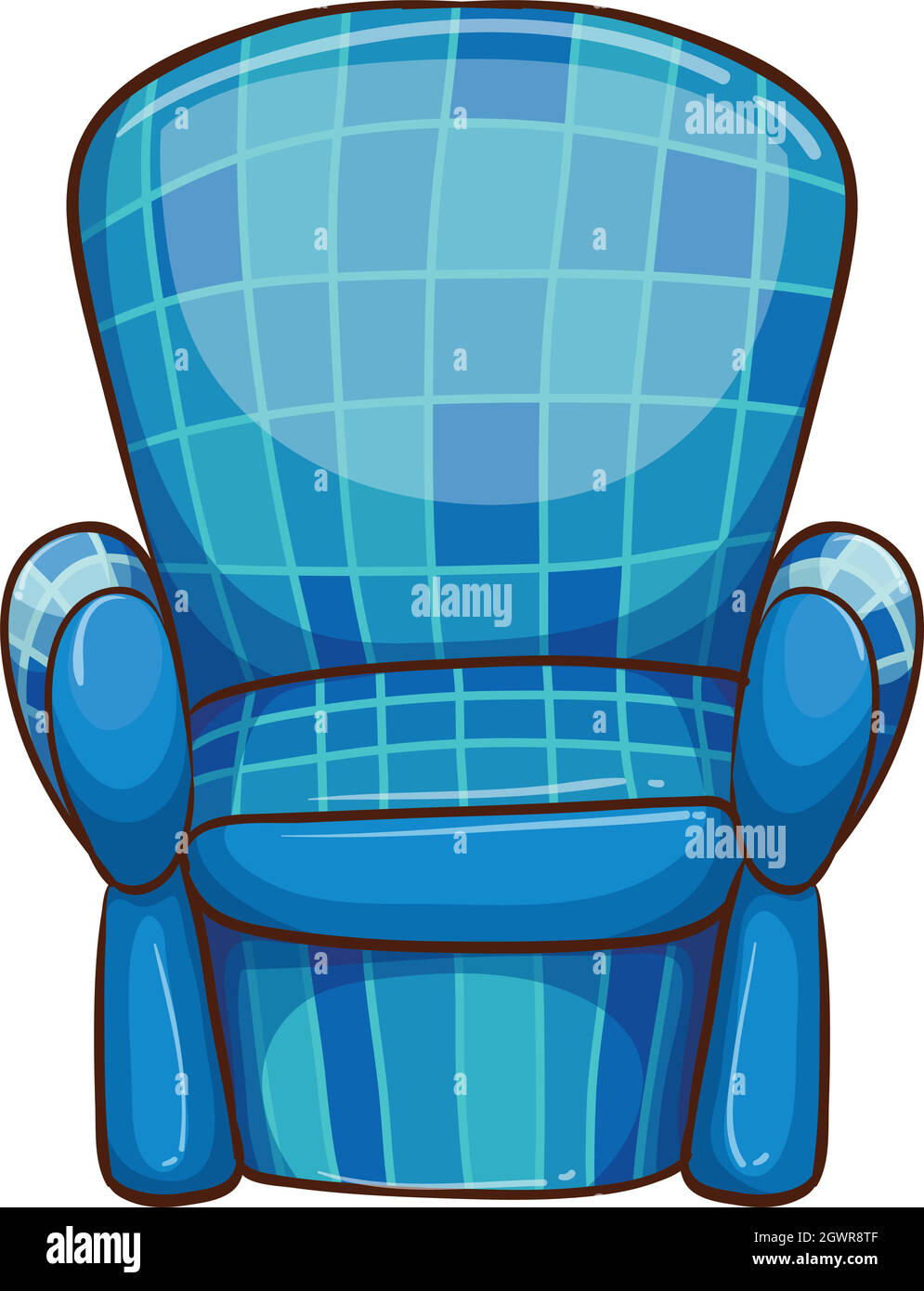 A blue chair Stock Vector Image & Art - Alamy