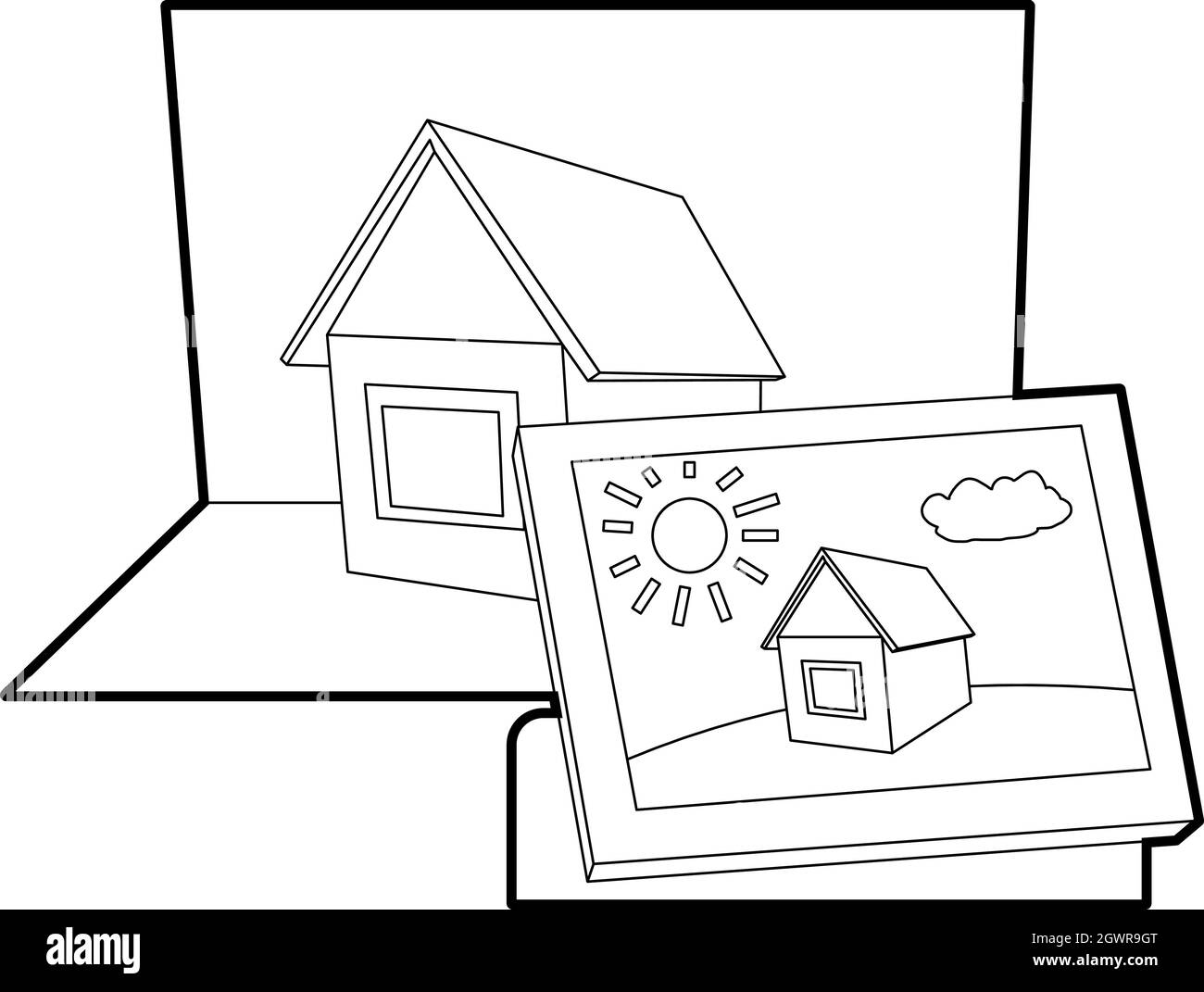 Film frame icon, outline style Stock Vector Image & Art - Alamy