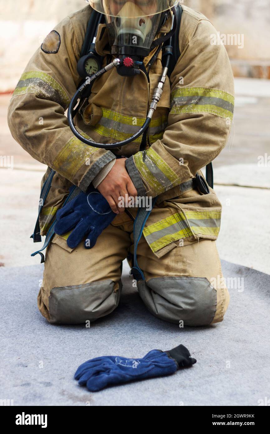 Firefighters training indoors hi-res stock photography and images - Alamy