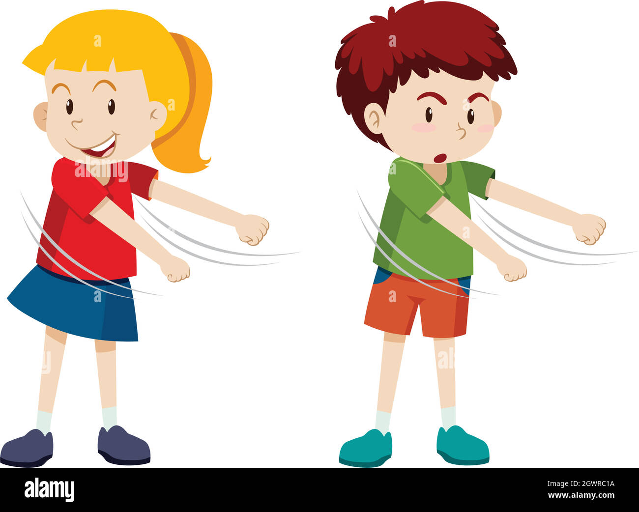 Boy and girl floss dance Stock Vector Image & Art - Alamy