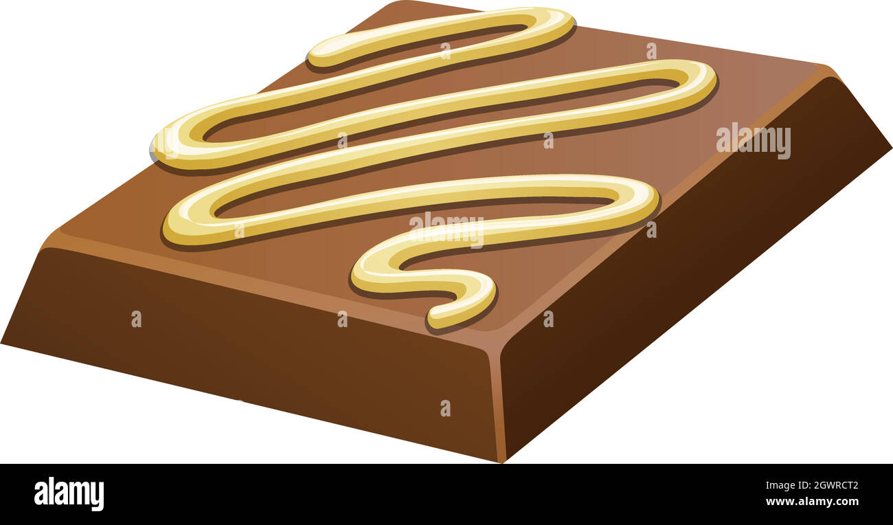 Chocolate bar with cream topping Stock Vector Image & Art - Alamy