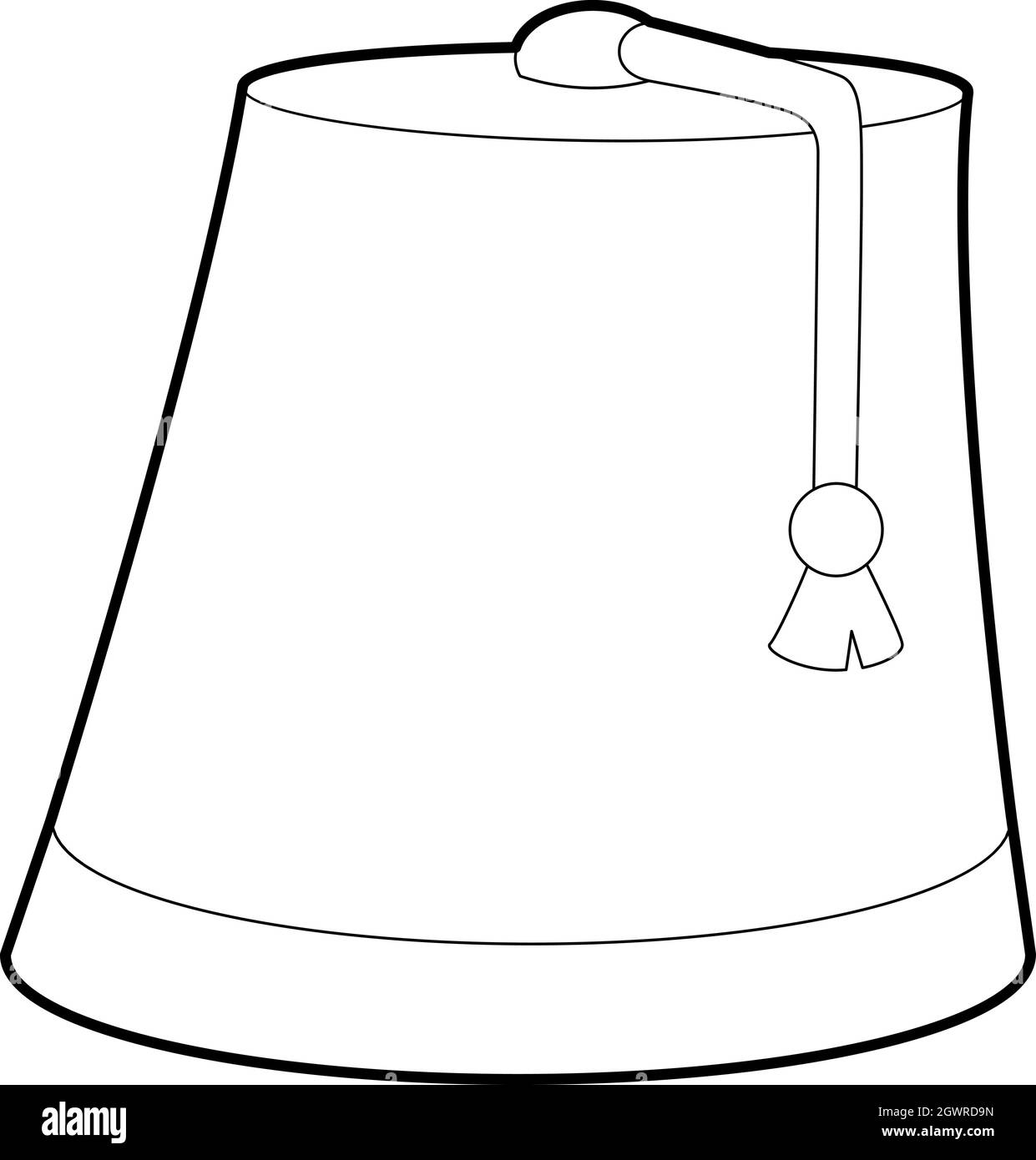 Vintage illustration of turkish fashion Black and White Stock Photos ...