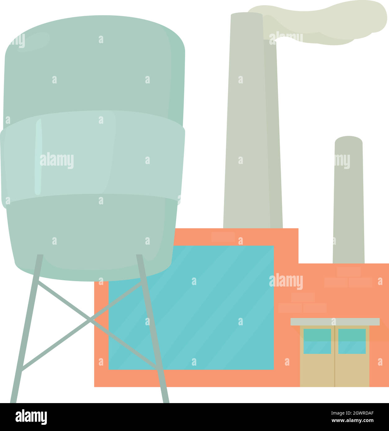 Cartoon factory Stock Vector Images - Alamy