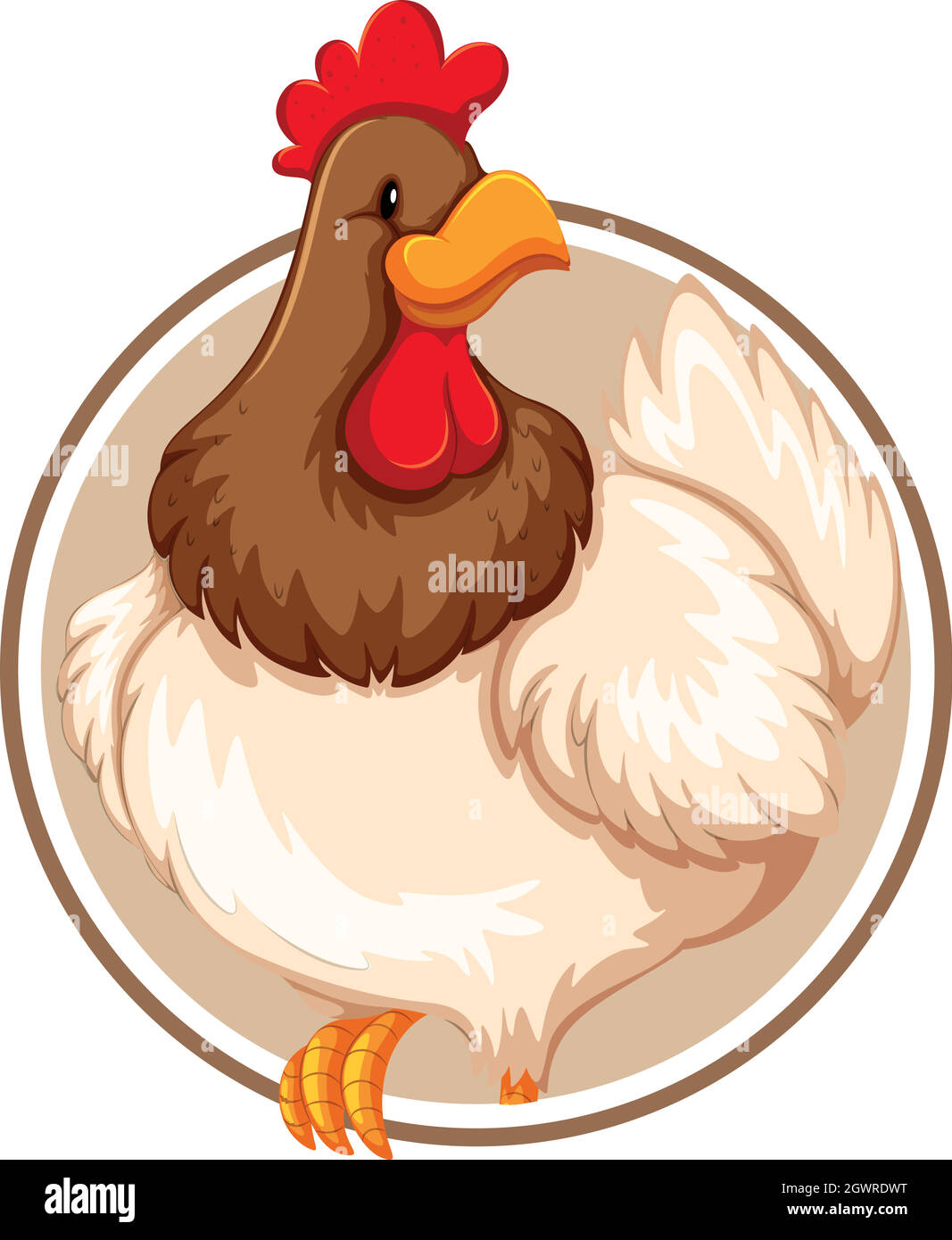 Modern chicken icon Stock Vector Images - Alamy