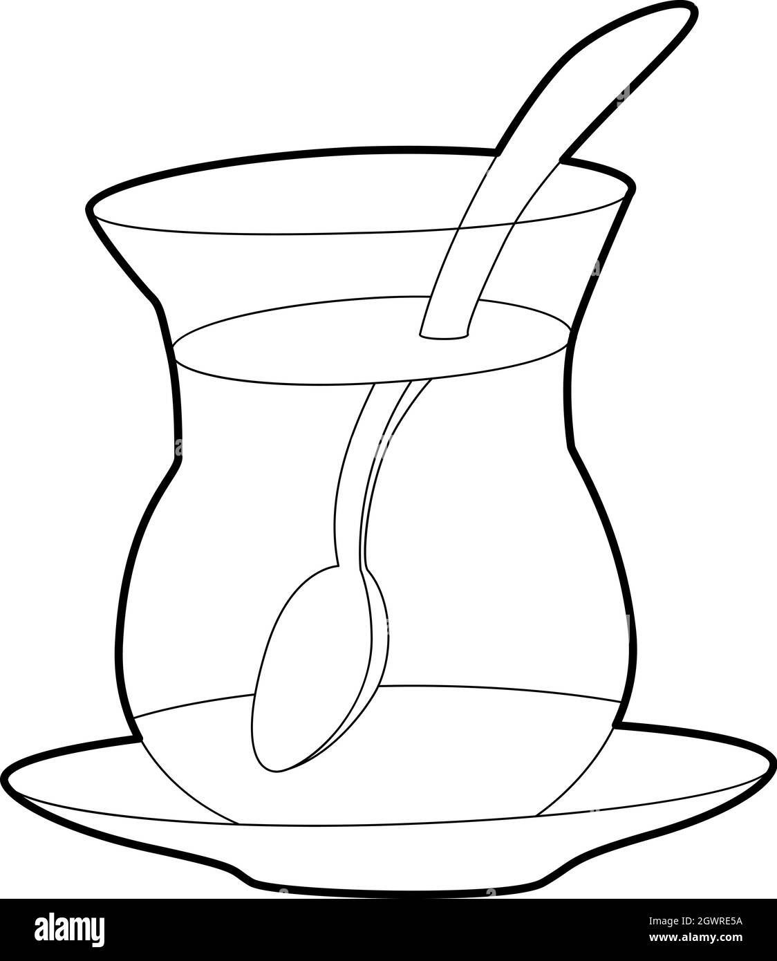 Cold tea icon, outline style Stock Vector Image & Art - Alamy