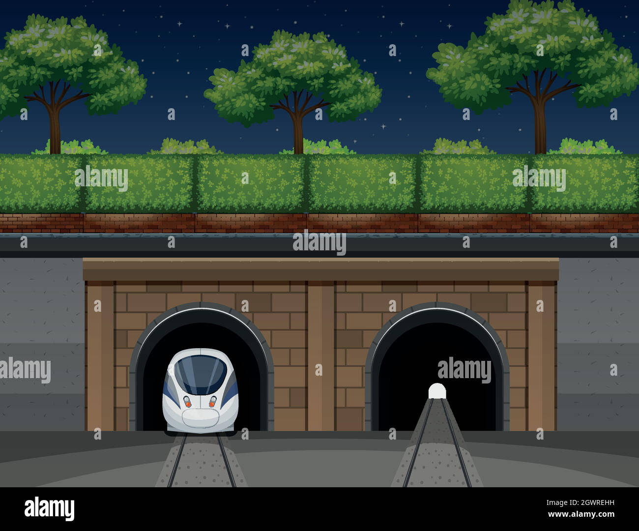 An underground train transportation Stock Vector Image & Art - Alamy