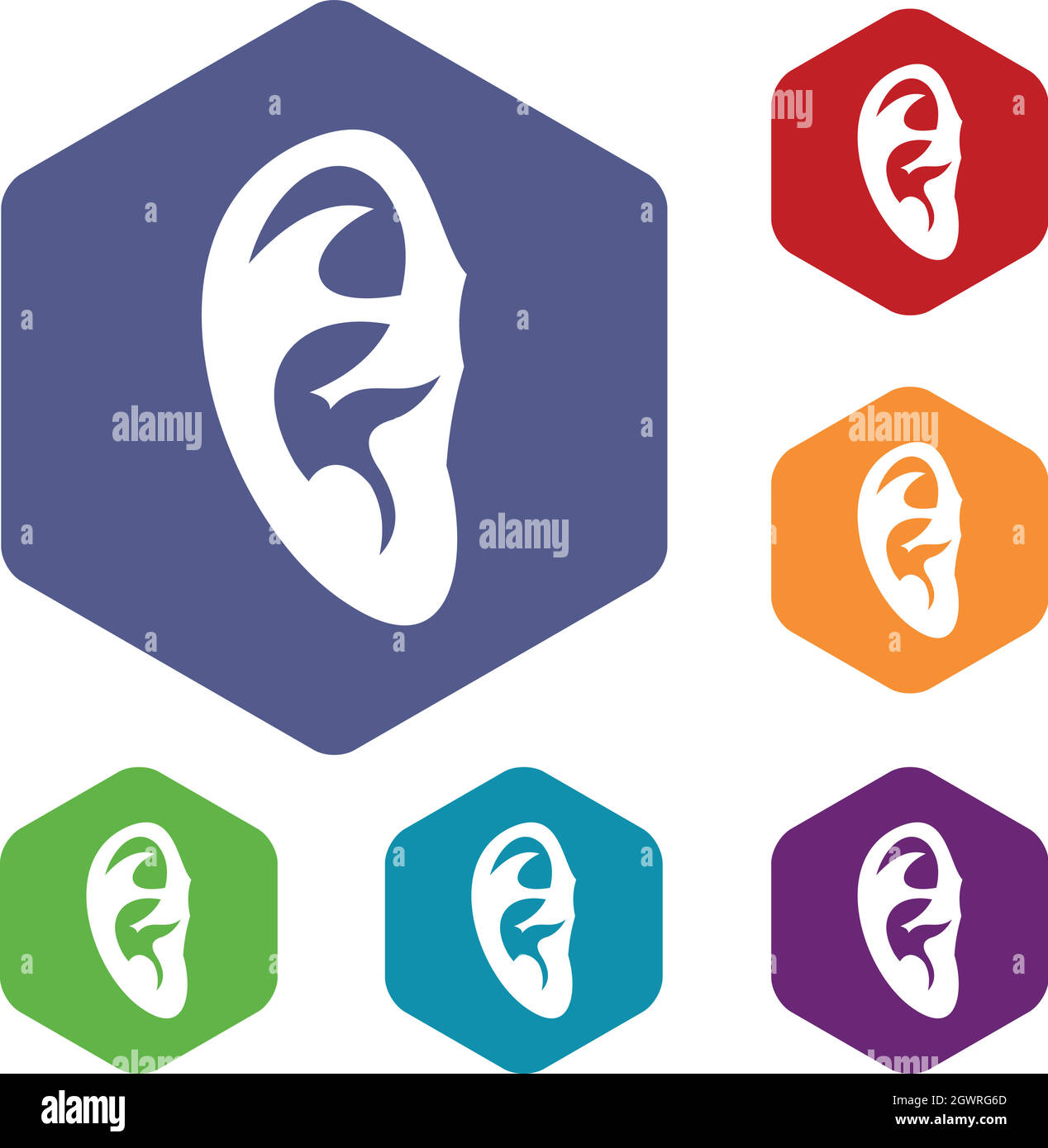 Ear icons set Stock Vector Image & Art - Alamy