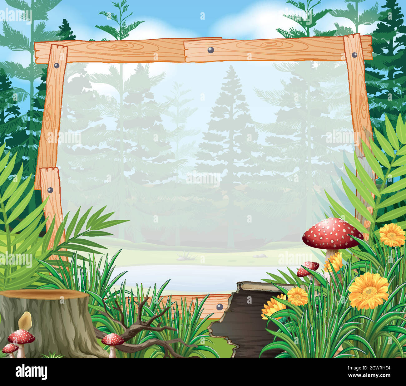 Jungle Border Writing Paper