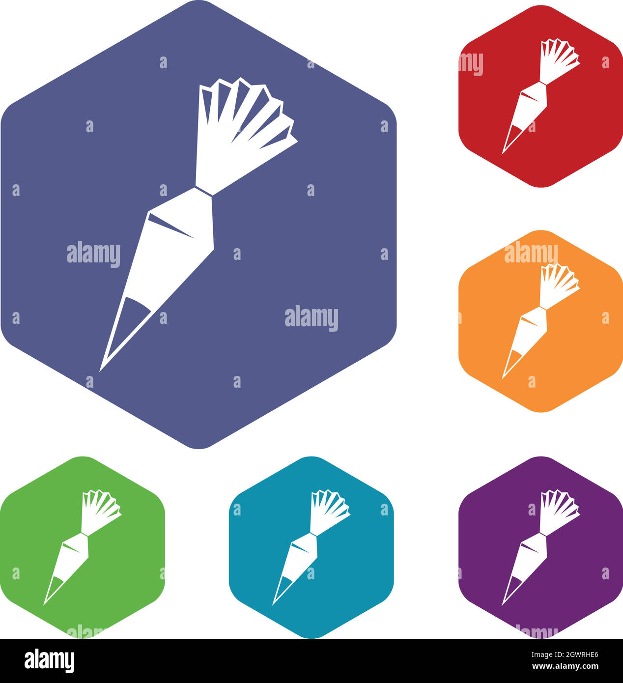 Cotton icing bag icons set Stock Vector Image & Art - Alamy