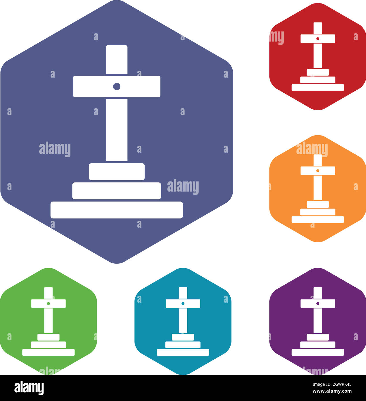 Grave icons set Stock Vector Image & Art - Alamy