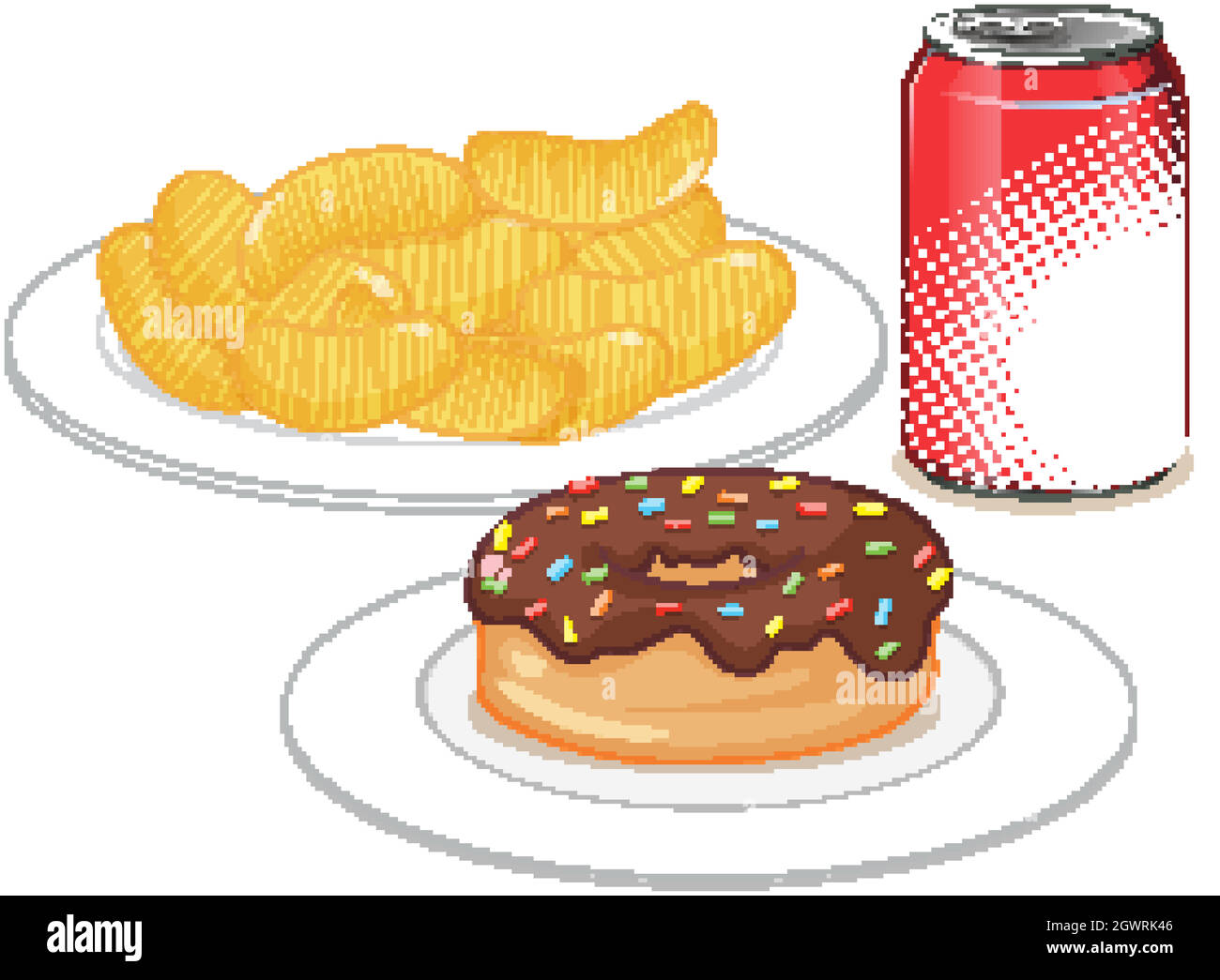 Junk Food Snacks Clipart