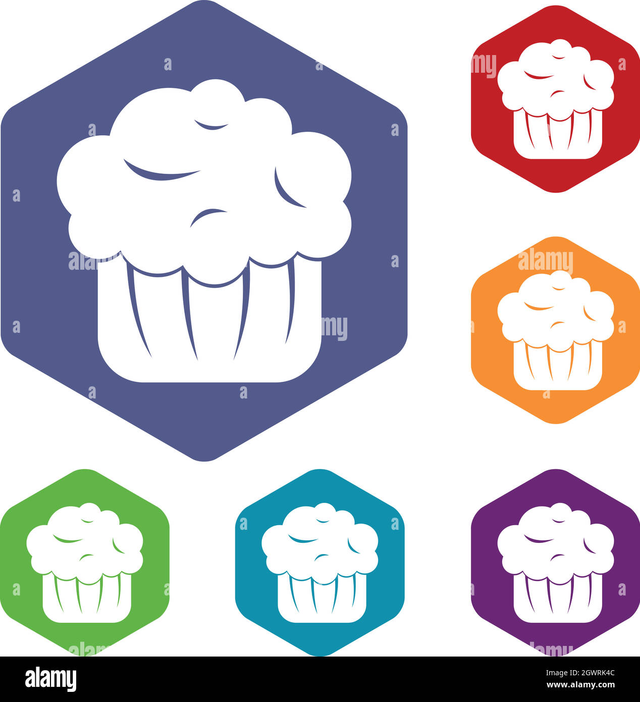 Chocolate cookie icons set Stock Vector Images - Alamy