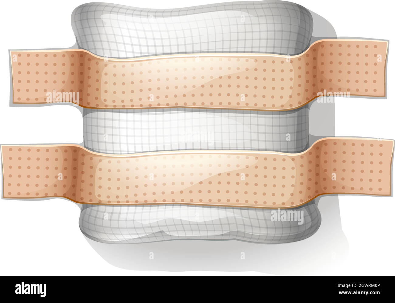 Holding a plaster Stock Vector Images - Alamy