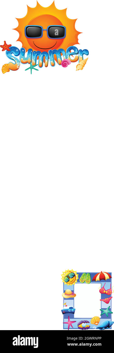 A frame for summer Stock Vector Image & Art - Alamy