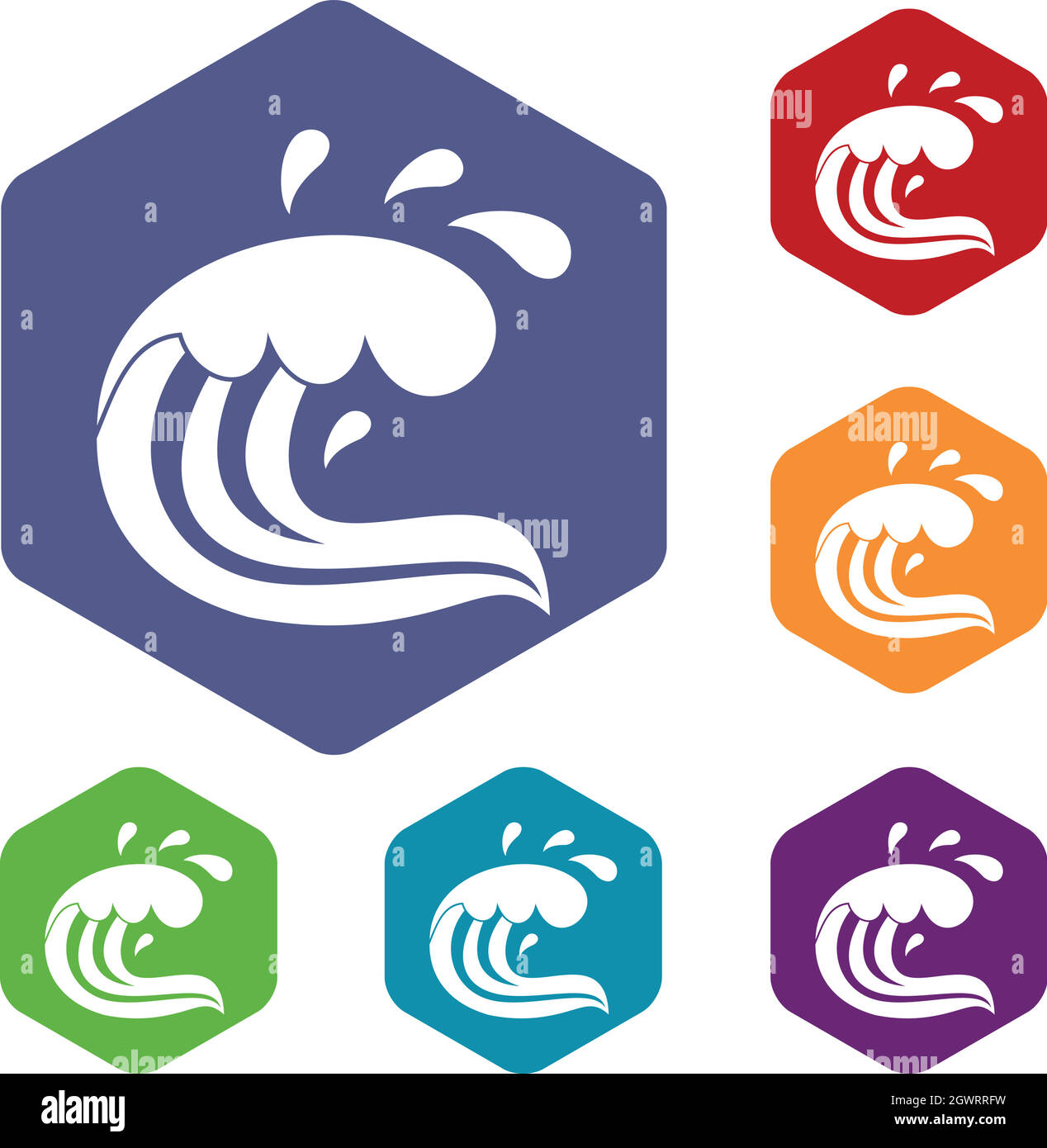 Surf splash Stock Vector Images - Alamy