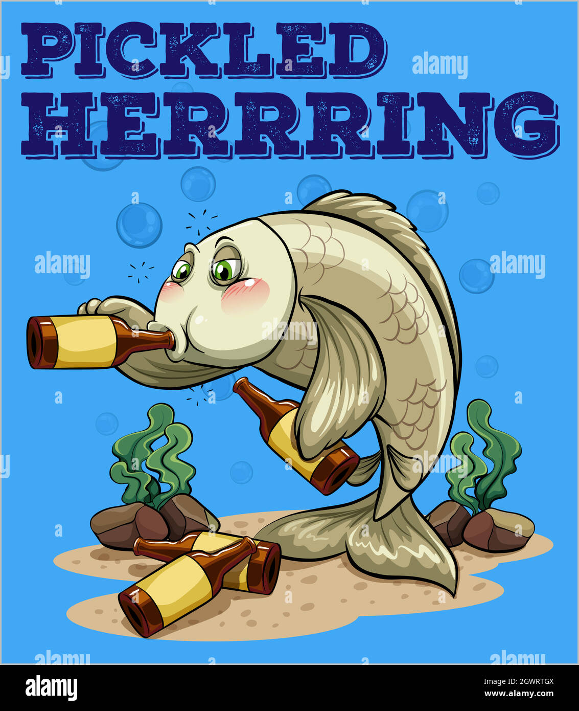 Fish drinking under water Stock Vector Image & Art - Alamy